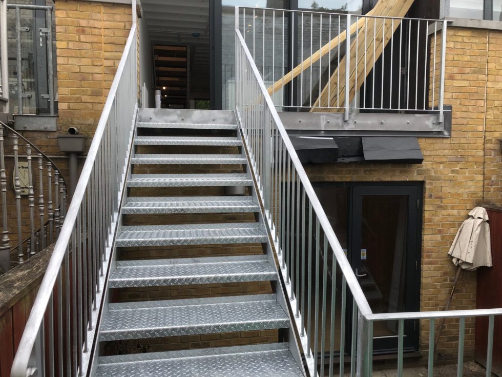 Rear Access Staircase in Hackney - Arc Fabrications