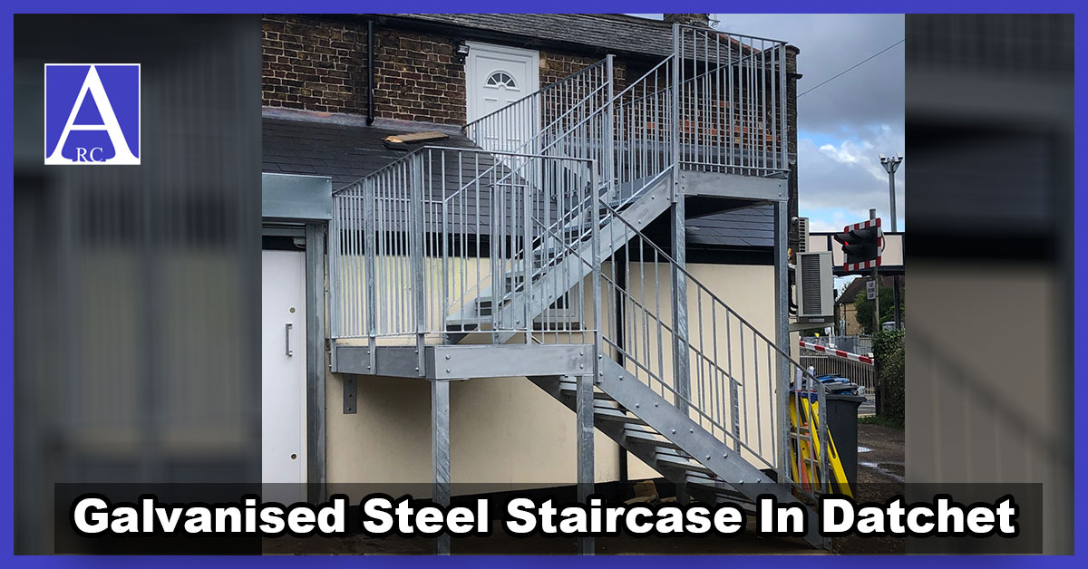 Galvanised Steel Outdoor Staircase Installation in Datchet, Berkshire ...