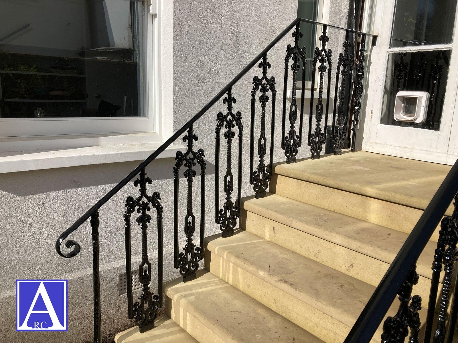 Cast Iron Handrail in Alexandra Palace, London N22 - Arc Fabrications
