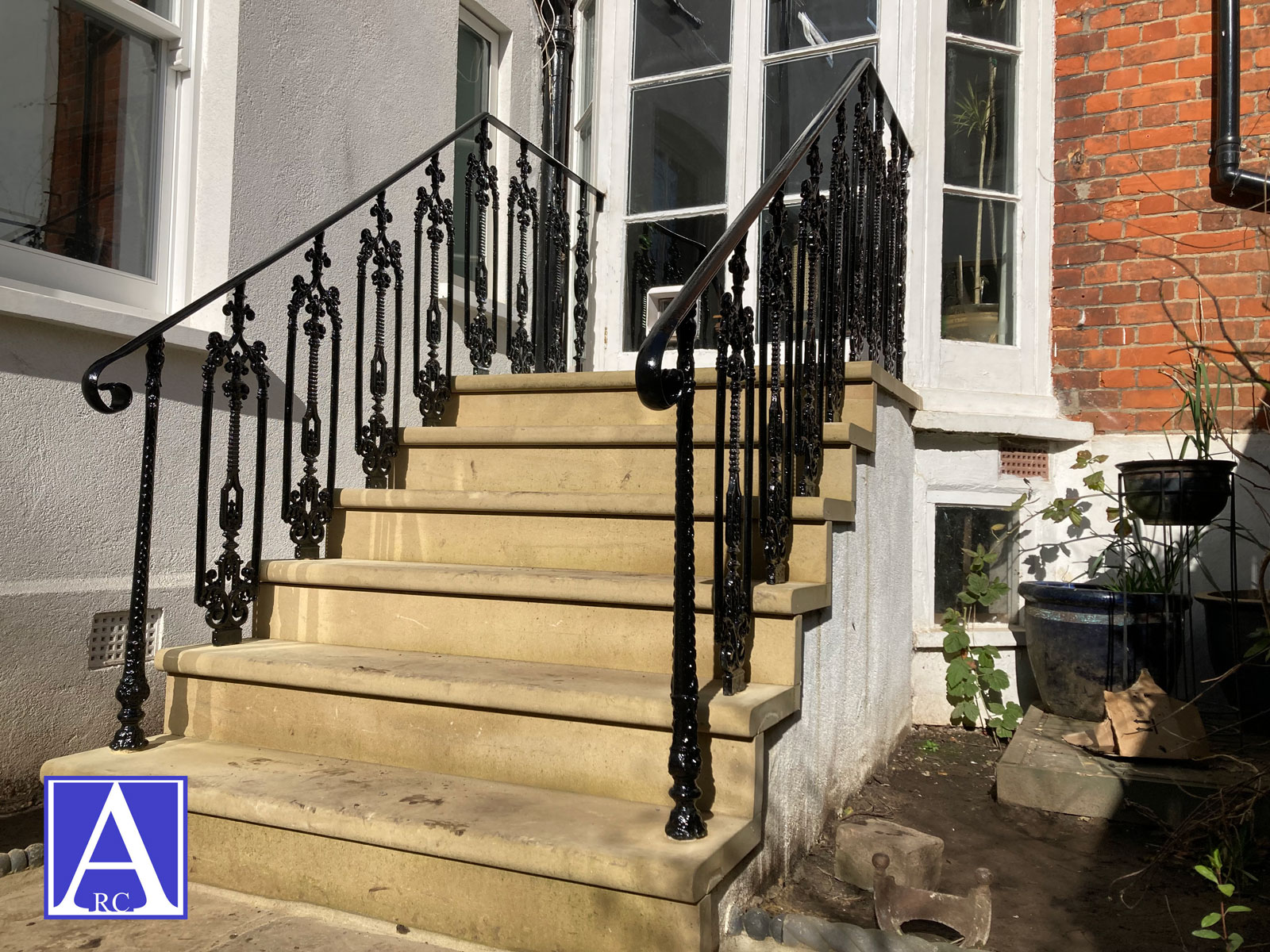 Cast Iron Handrail in Alexandra Palace, London N22 - Arc Fabrications